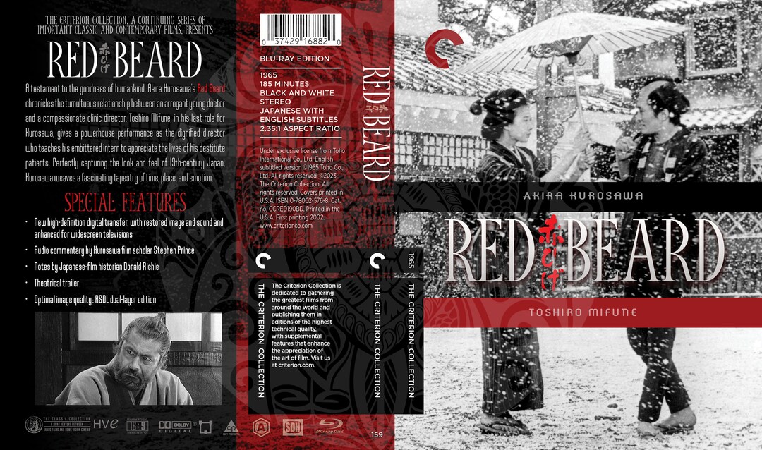 Red Beard (fake Criterion Cover) - Etsy