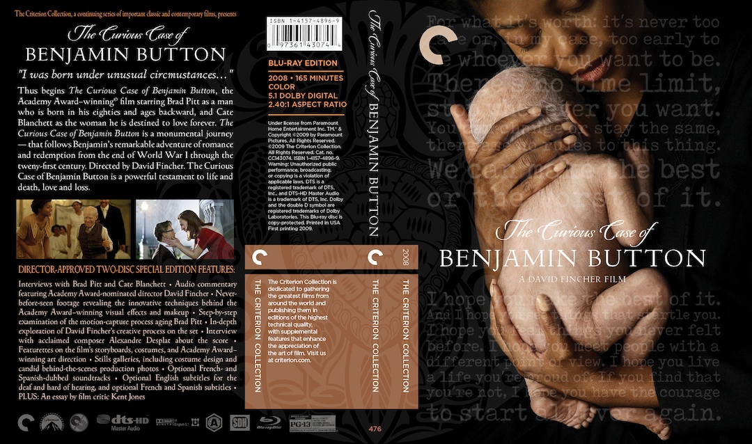 The Curious Case of Benjamin Button (fake Criterion Cover) With Case - Etsy