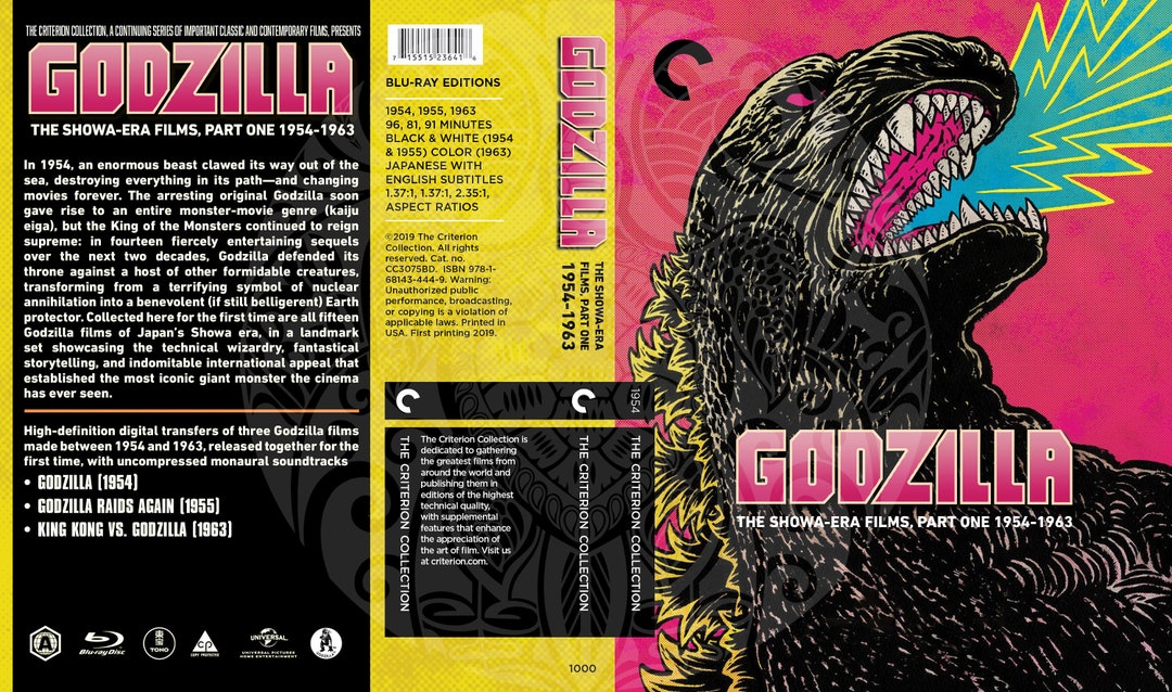 Godzilla Show Era 4-piece for 2-disc Criterion Cases Version 2 With ...