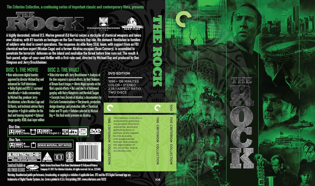 The Rock (fake Criterion Cover) - Etsy