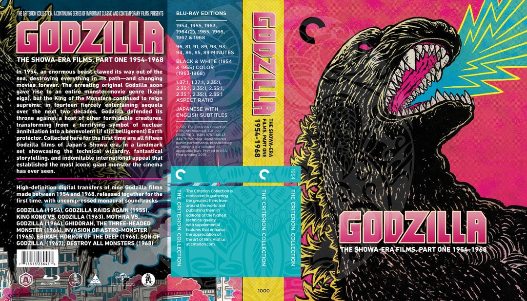 Godzilla Boxset (fake Criterion Cover, Version 3) - Etsy