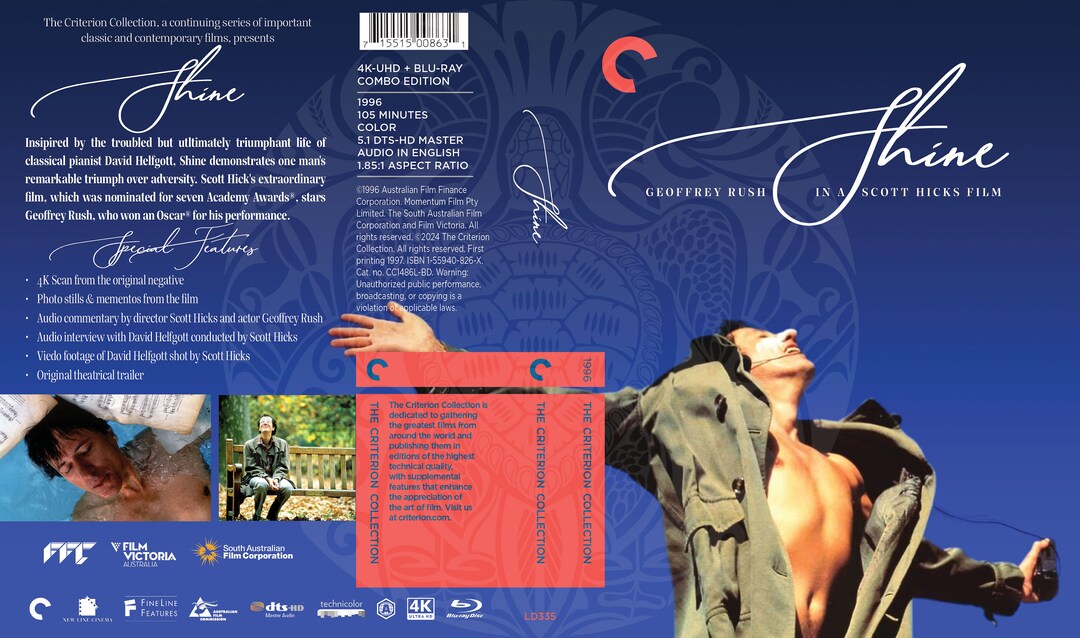 Shine Fake Criterion Cover For The Cc Laserdisc Collection Etsy