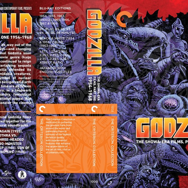 Godzilla Criterion Covers - Etsy