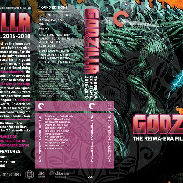 Godzilla Criterion Covers - Etsy