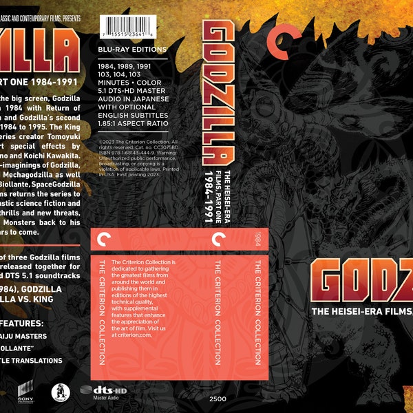 Godzilla Criterion Covers - Etsy