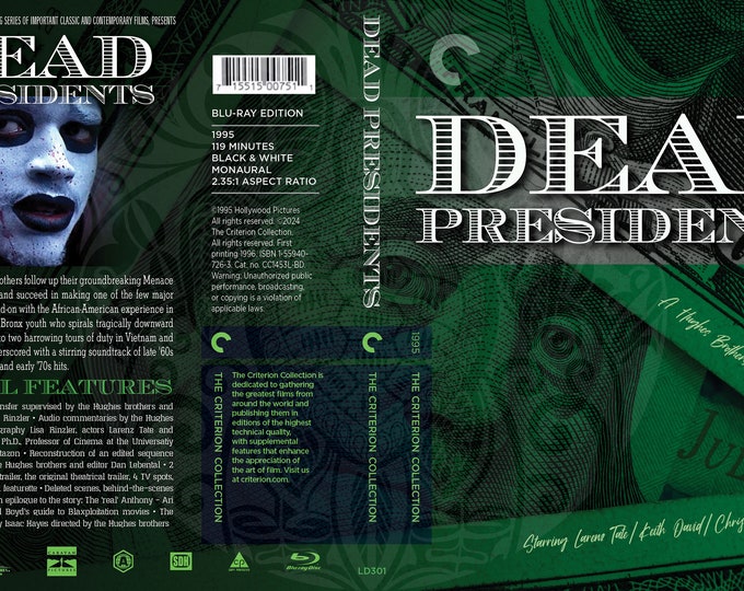 Dead Presidents Fake Criterion Cover For The Cc Laserdisc Collection Etsy