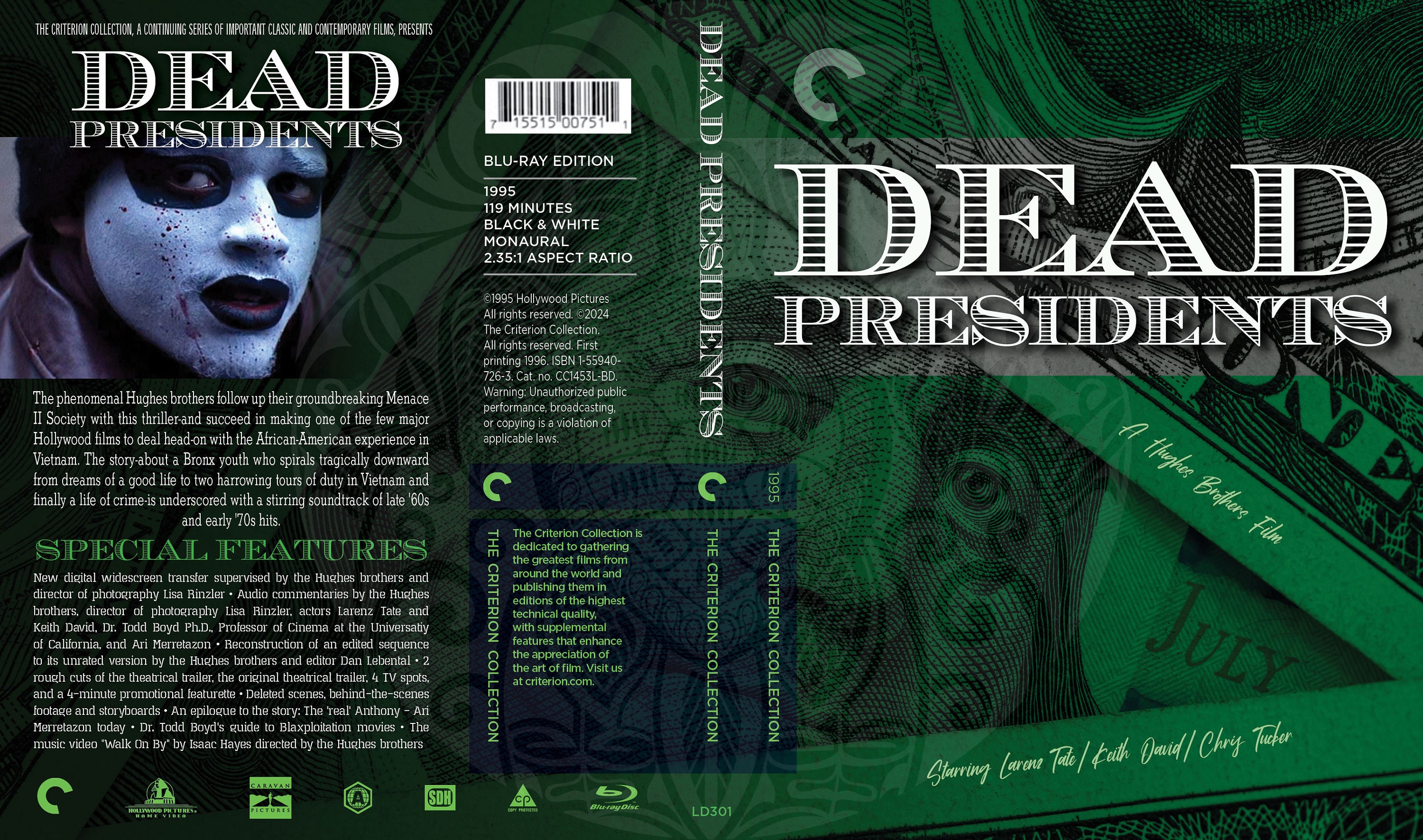 Dead Presidents Fake Criterion Cover For The Cc Laserdisc Collection Etsy
