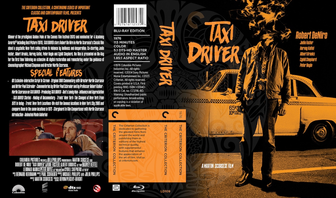 Taxi Driver (fake Criterion Cover for the CC Laserdisc Collection) - Etsy
