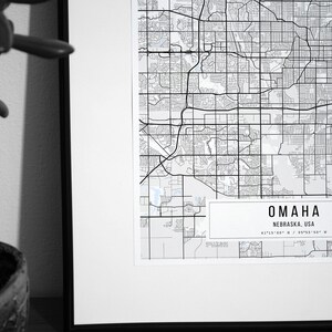 Omaha Map Poster Omaha Map Omaha Classic Map Poster | Etsy