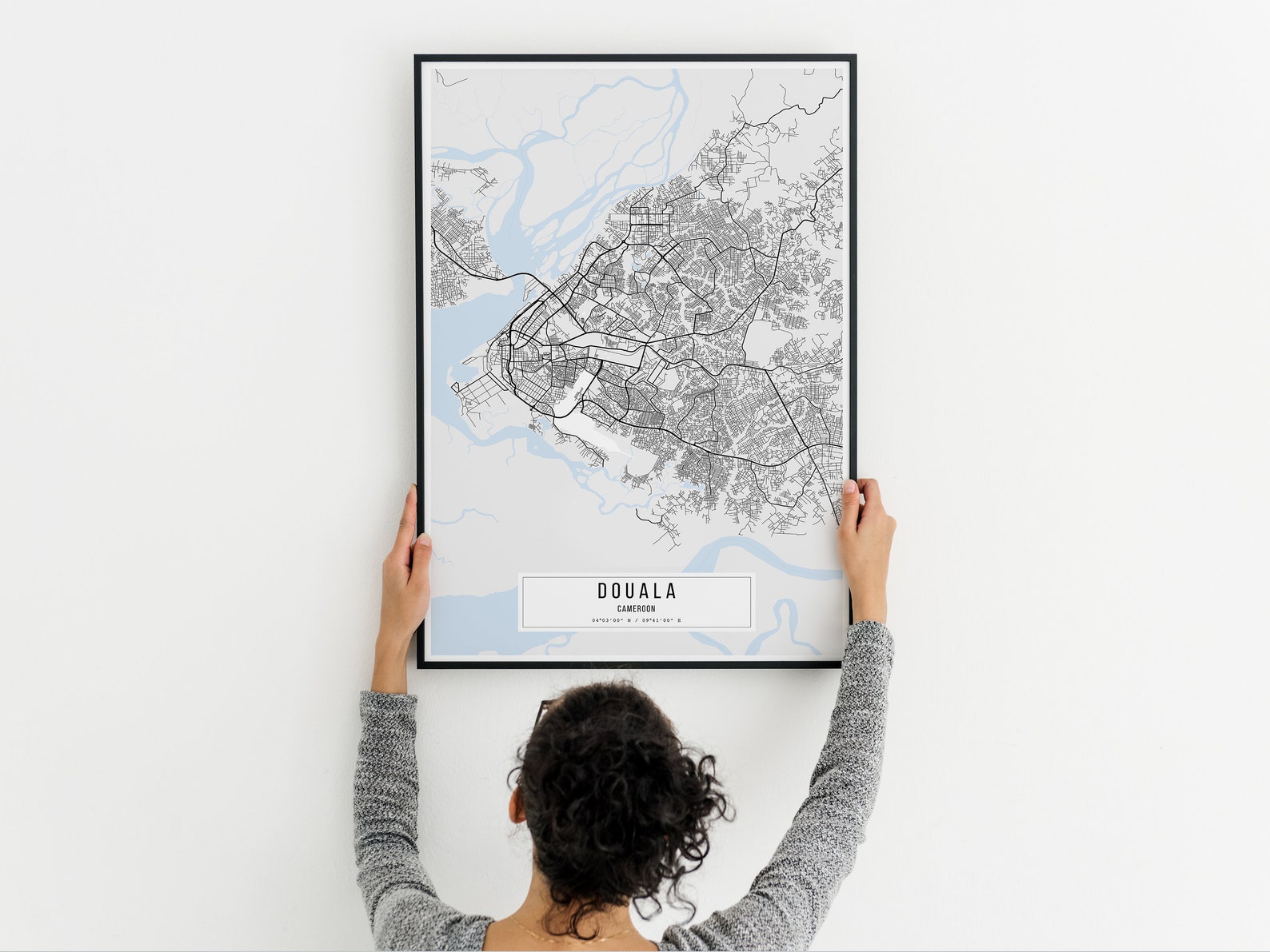 Douala Map Poster Douala City Map Poster Douala City Sign - Etsy