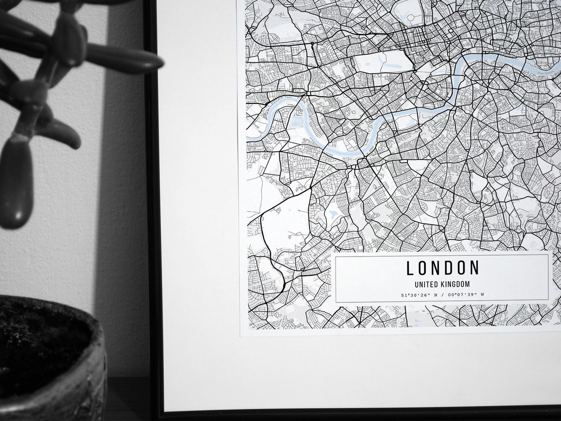 London Map Poster London City Map Poster London City Sign | Etsy