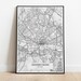 Johannesburg Map Poster Johannesburg City Map Poster - Etsy