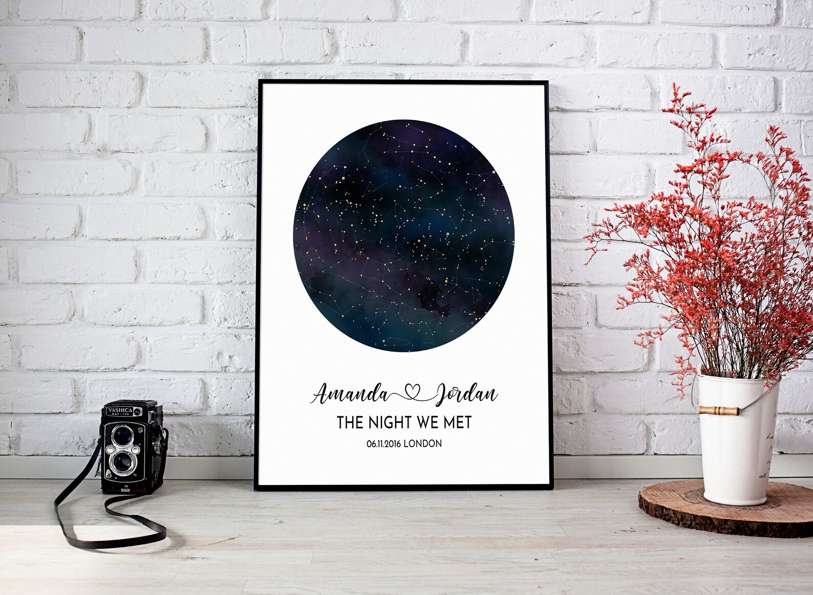 Custom Star Map Print, Night Sky Poster, Anniversary Gift - Etsy