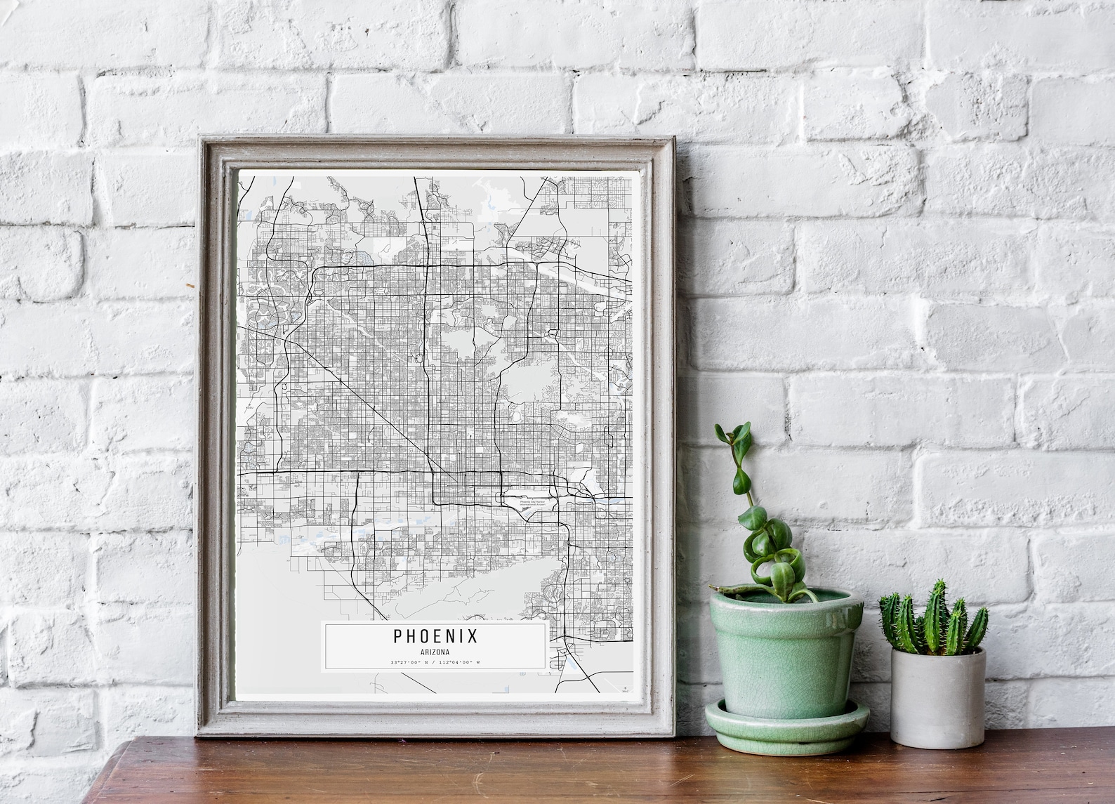 Phoenix Map Poster Phoenix City Map Poster Phoenix City | Etsy