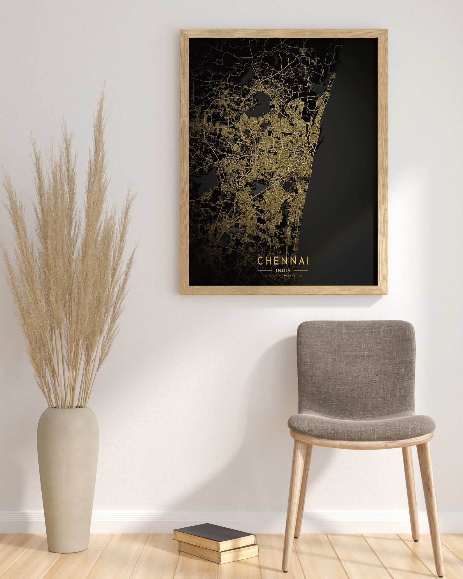 Chennai Custom Map Poster Chennai City Poster Chennai Map | Etsy