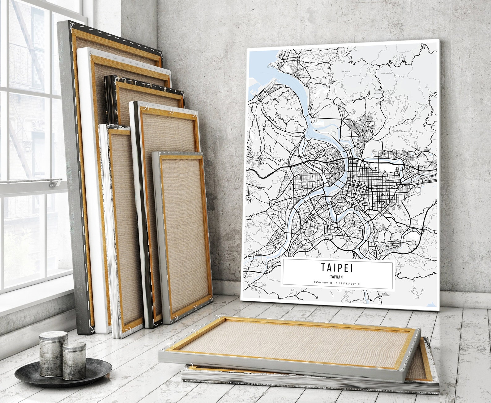 Taipei Map Poster Taipei City Map Poster Taipei City Sign - Etsy