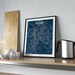 Rome Blue Map Poster, Rome City Blue Map Poster, Rome City Sign, Italy ...