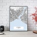 Istanbul White Map Poster Istanbul Home Decor Istanbul - Etsy