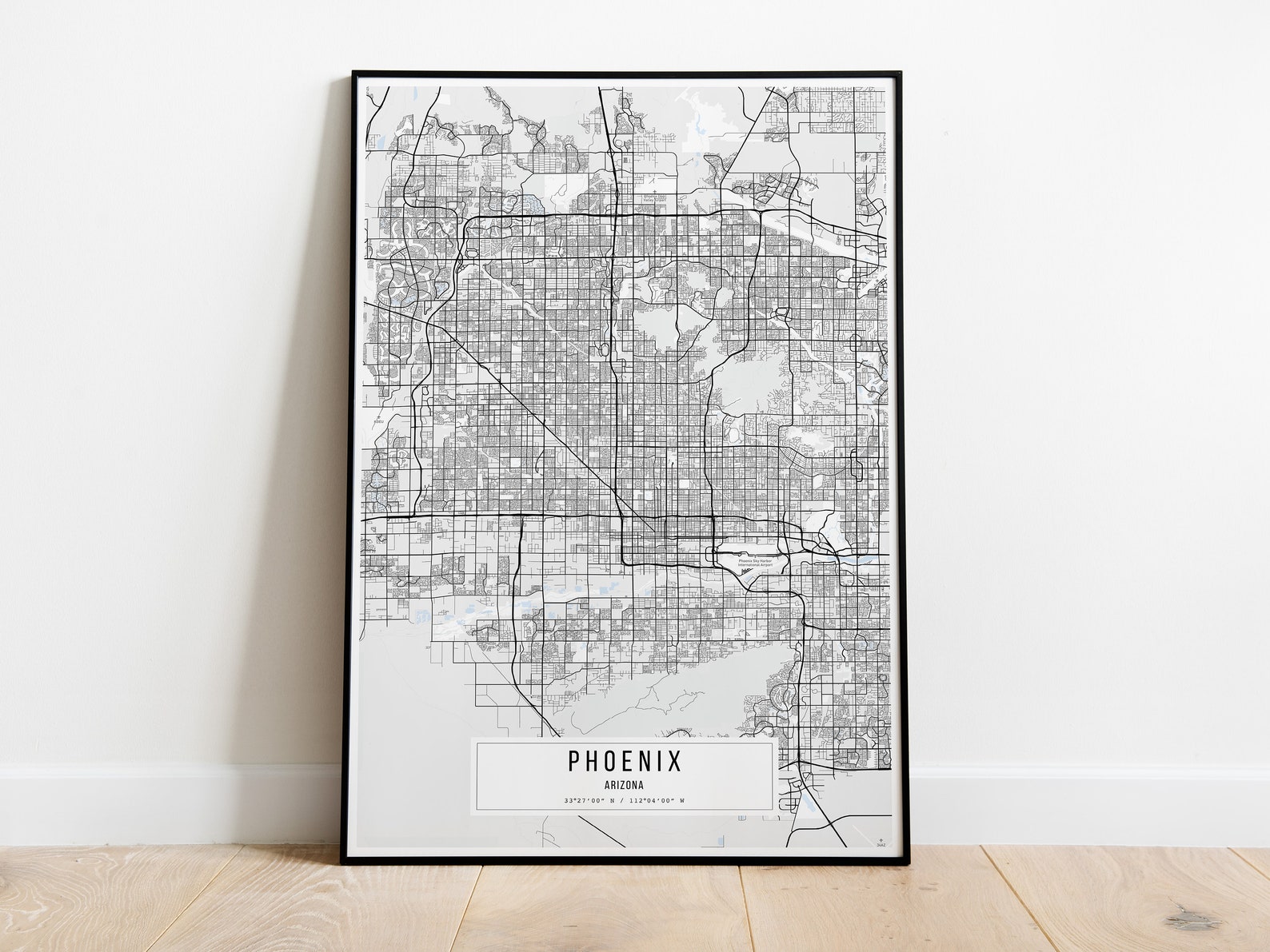 Phoenix Map Poster Phoenix City Map Poster Phoenix City | Etsy