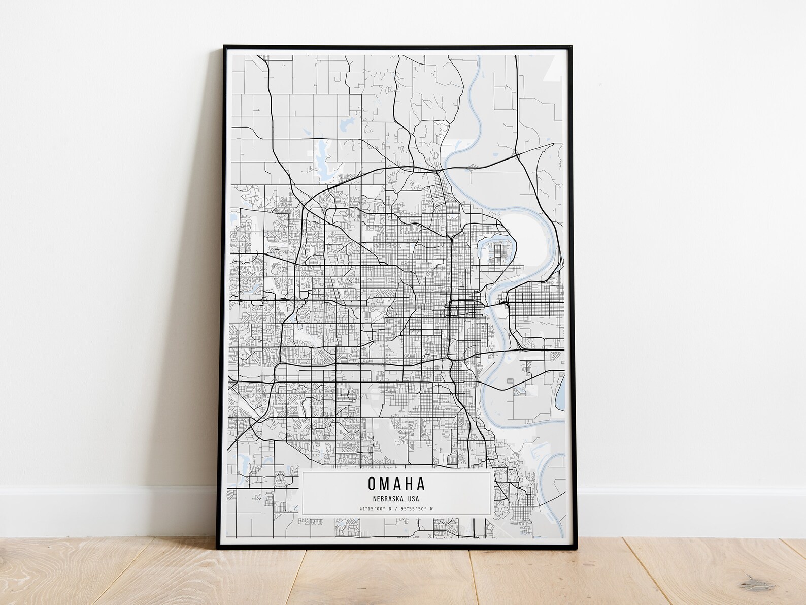 Omaha Map Poster Omaha Map Omaha Classic Map Poster - Etsy
