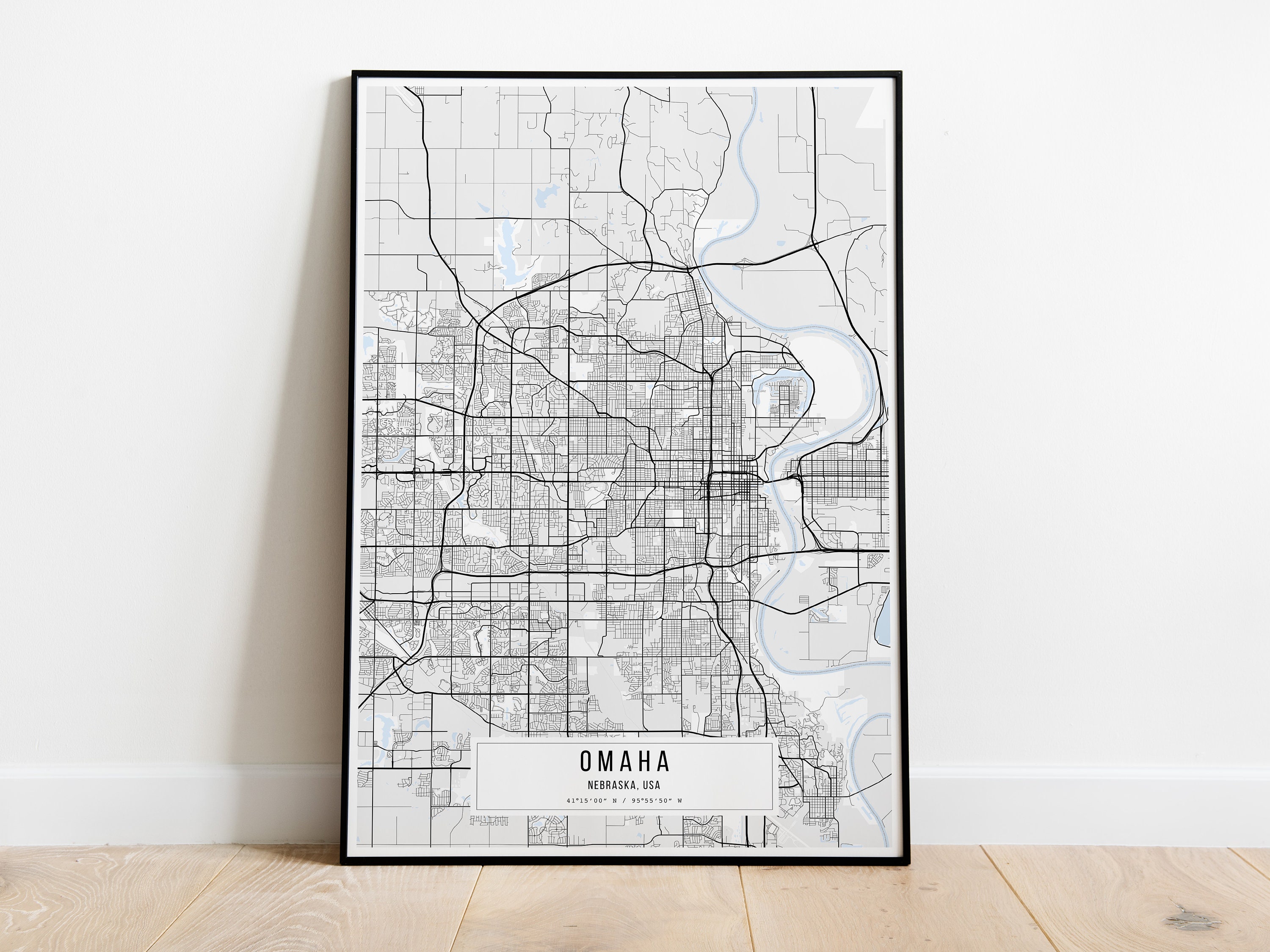 Omaha Map Poster Omaha Map Omaha Classic Map Poster | Etsy