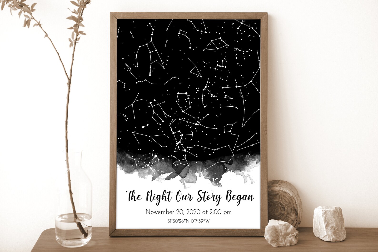 Star Map by Date Custom Star Map Print Personalized - Etsy
