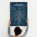 Chengdu Blue Map Poster Chengdu City Modern Map Print - Etsy