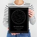 Map of the Night Sky Custom Star Chart Personalized Star - Etsy