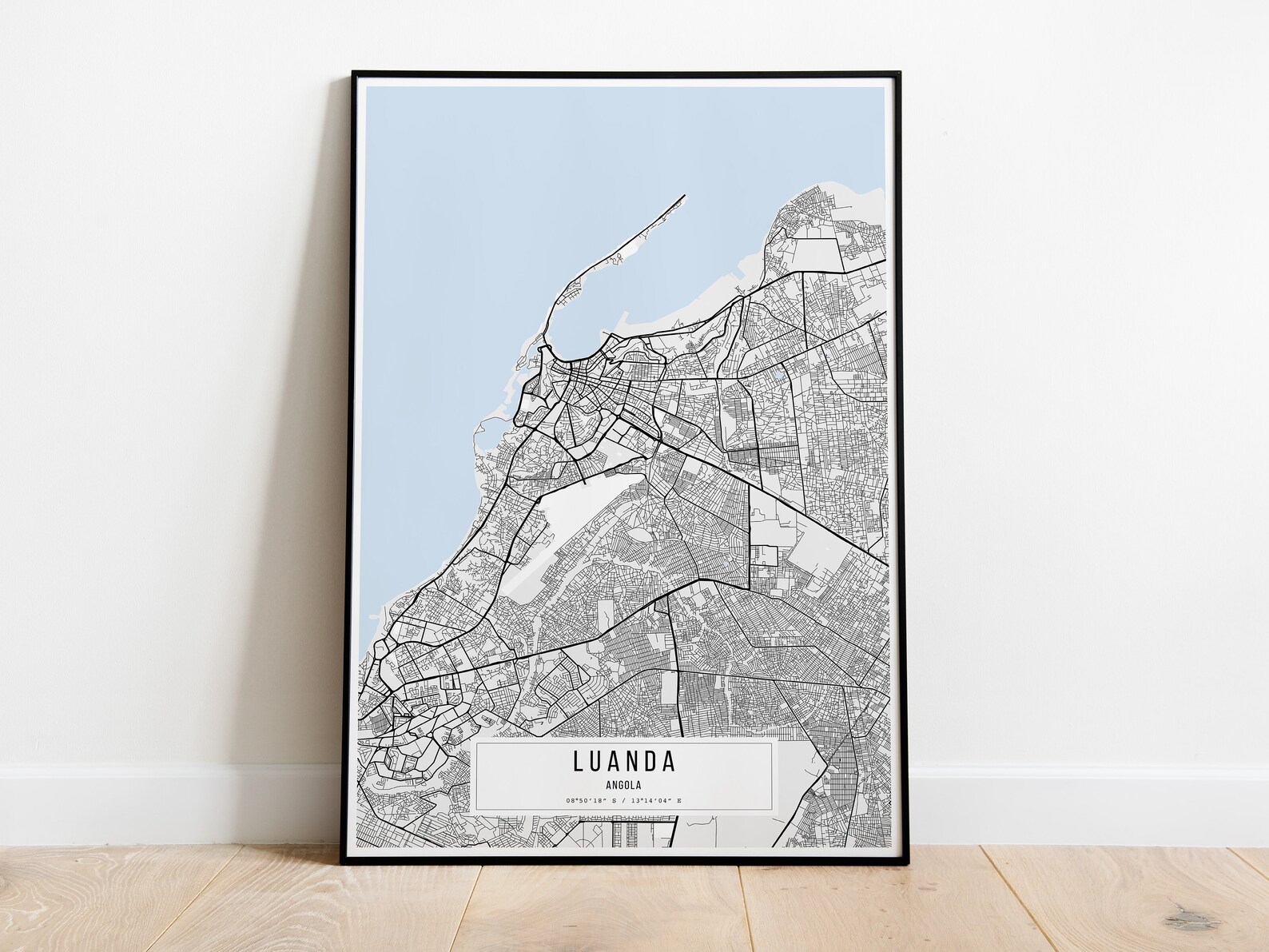 Luanda Map Poster Luanda City Map Poster Luanda Map Sign - Etsy Canada