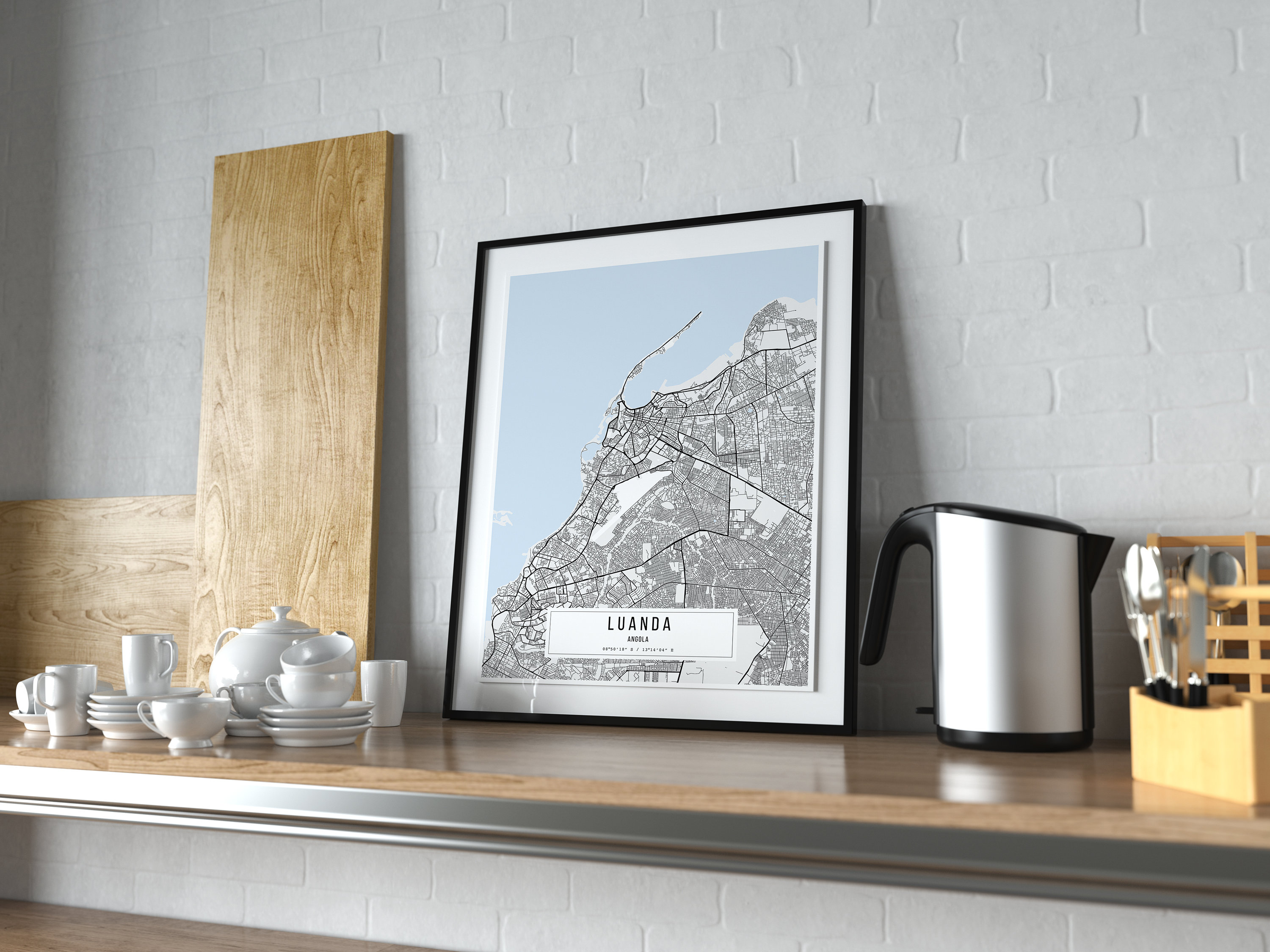 Luanda Map Poster Luanda City Map Poster Luanda Map Sign - Etsy