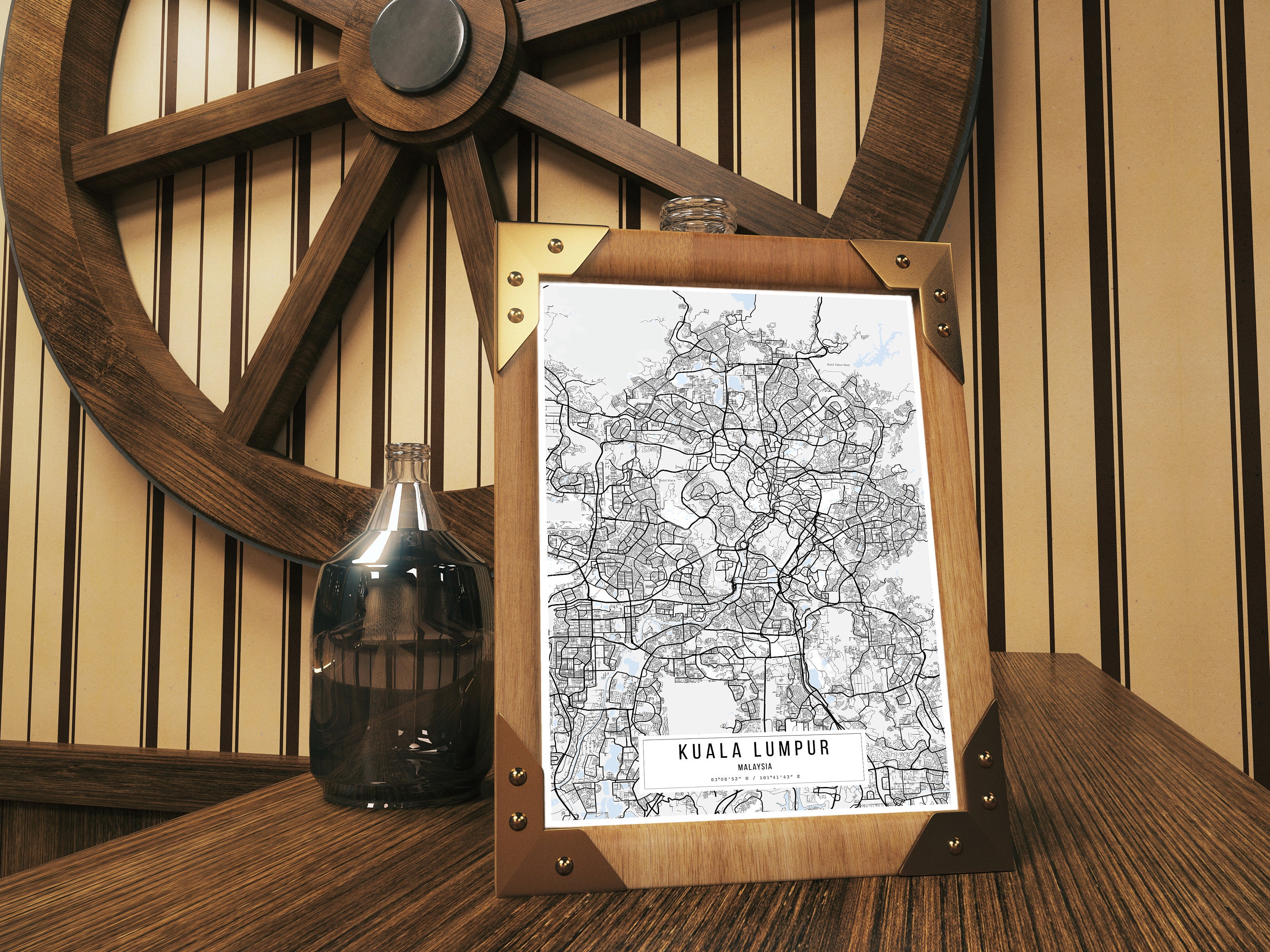 Kuala Lumpur Map Poster Kuala Lumpur City Map Poster Kuala - Etsy