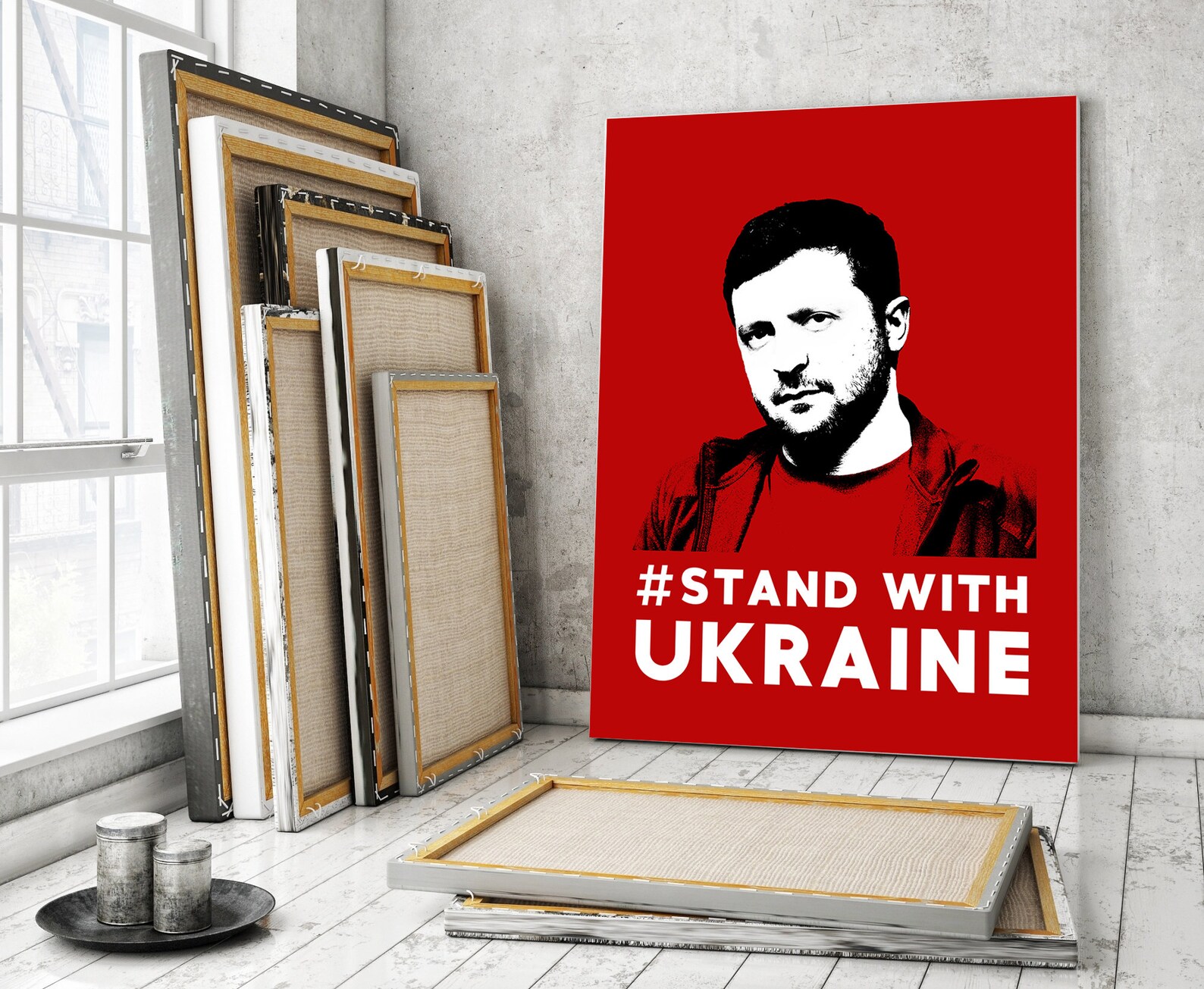 Stand With Ukraine Poster Volodymyr Zelenskyy Poster - Etsy