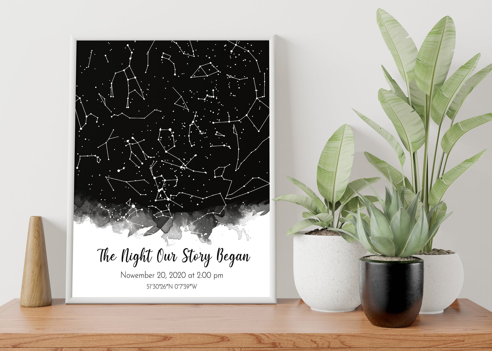 Star Map by Date Custom Star Map Print Personalized - Etsy