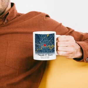 Custom Map Location Cup, Where It All Began Coffee Mug, Personalized ...