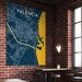 Valencia Blue Map Poster Valencia City Blue Map Poster - Etsy