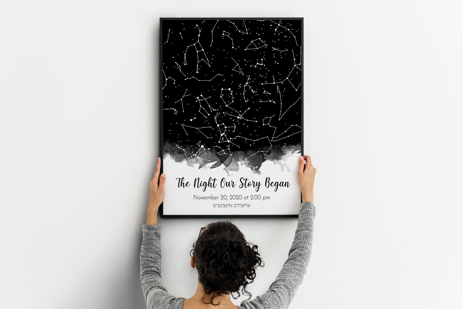 Star Map by Date Custom Star Map Print Personalized - Etsy