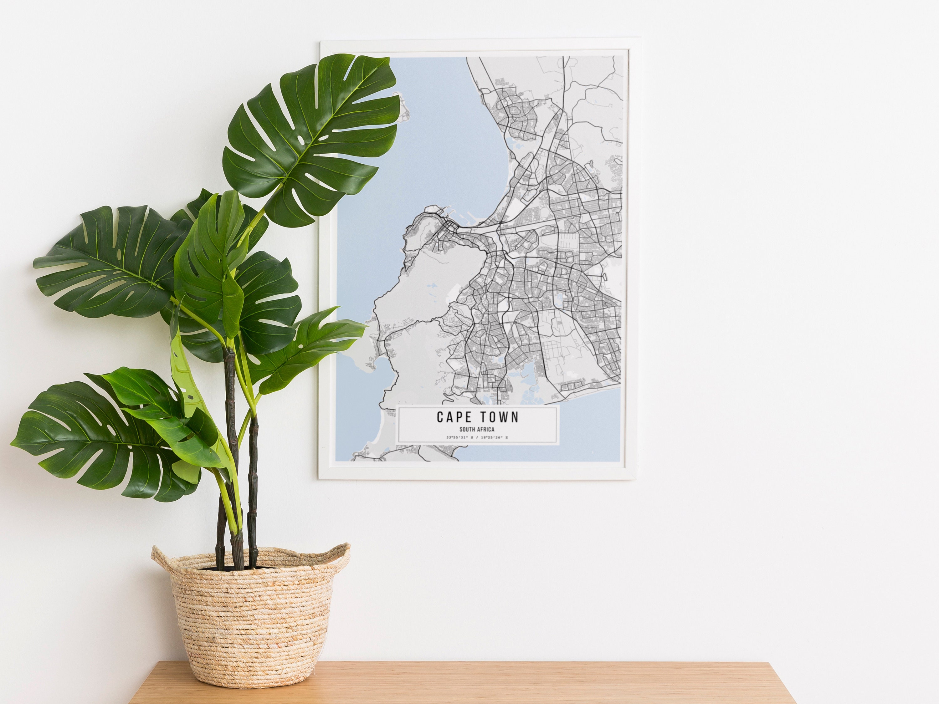Cape Town Map Poster Cape Town City Map Poster Cape Town | Etsy