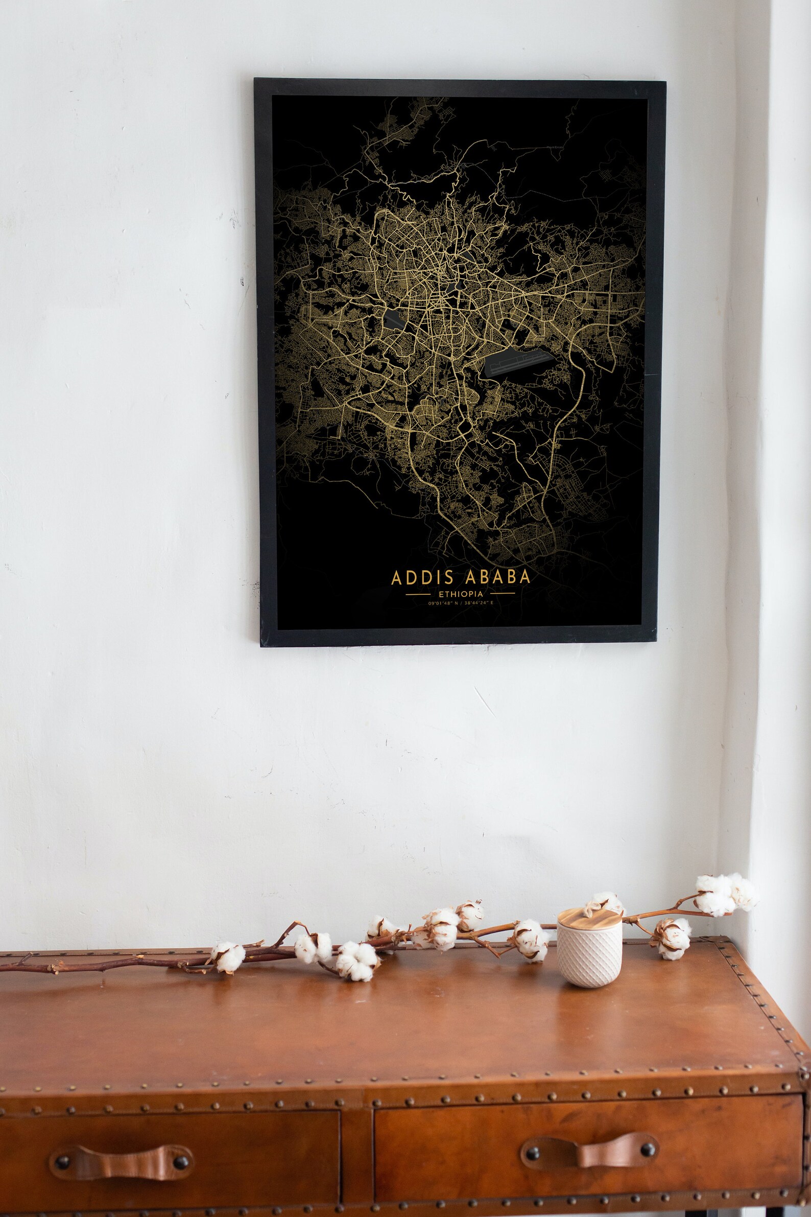 Addis Ababa Custom Map Poster, Addis Ababa City Poster, Addis Ababa Map ...