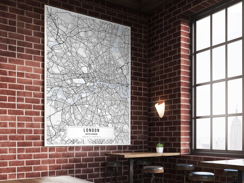 London Map Poster London City Map Poster London City Sign - Etsy