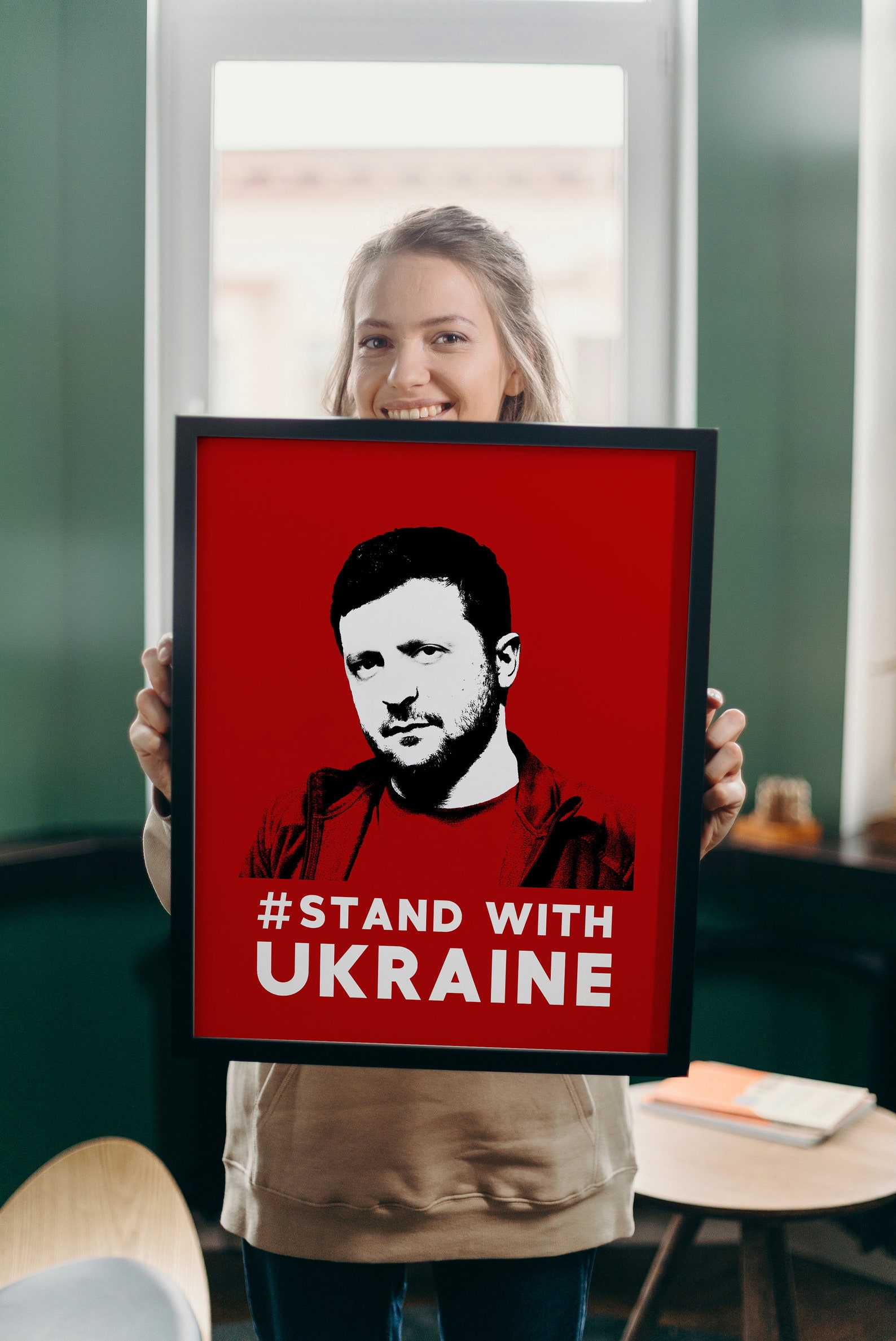 Stand With Ukraine Poster Volodymyr Zelenskyy Poster - Etsy