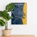 Valencia Blue Map Poster Valencia City Blue Map Poster - Etsy