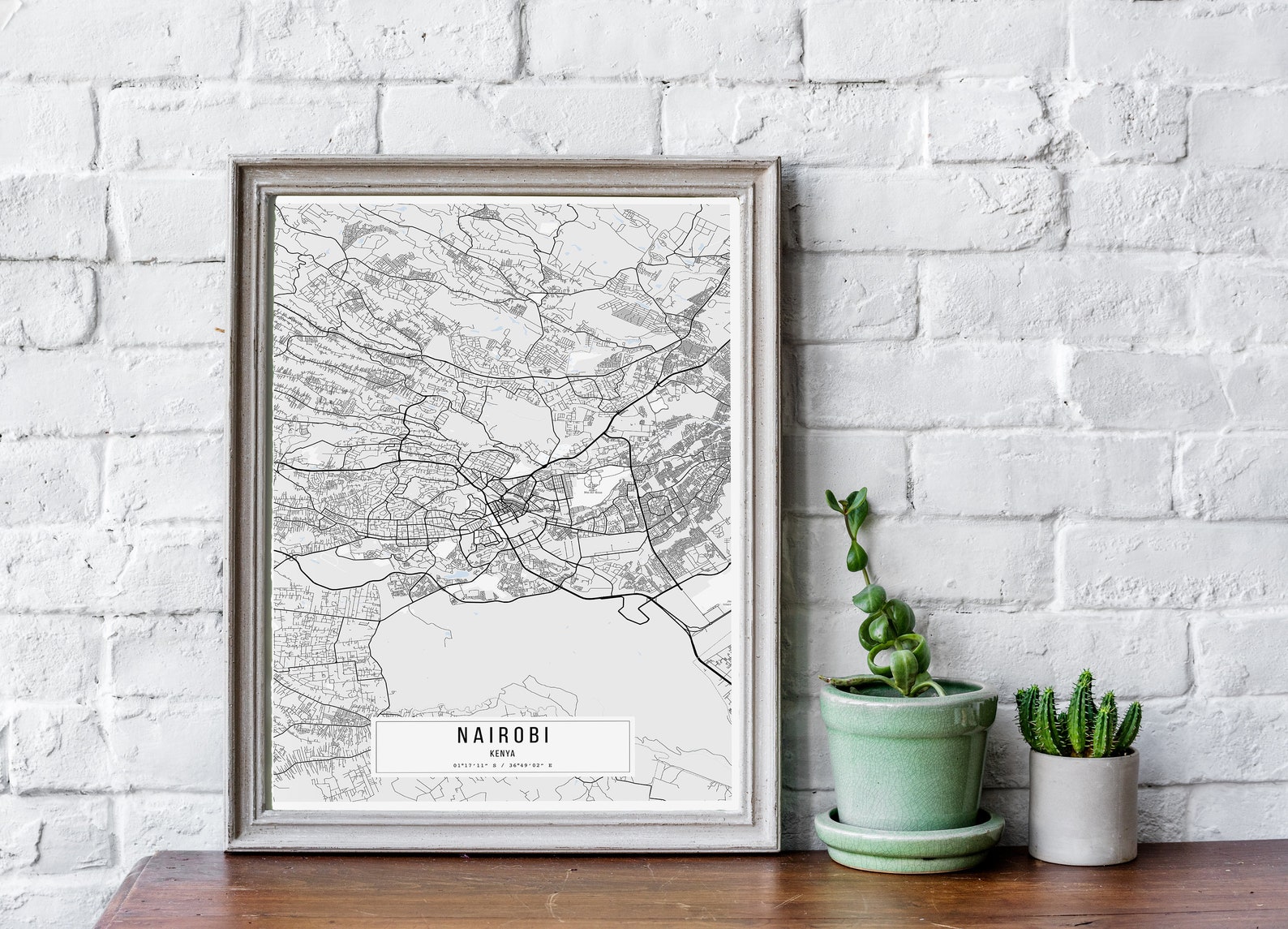 Nairobi Map Poster Nairobi City Map Poster Nairobi City | Etsy