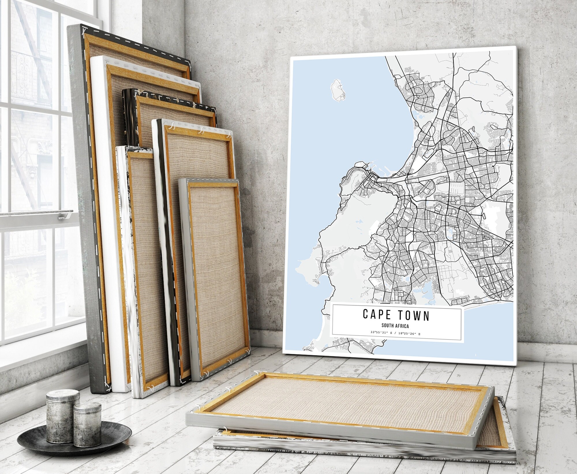 Cape Town Map Poster Cape Town City Map Poster Cape Town | Etsy