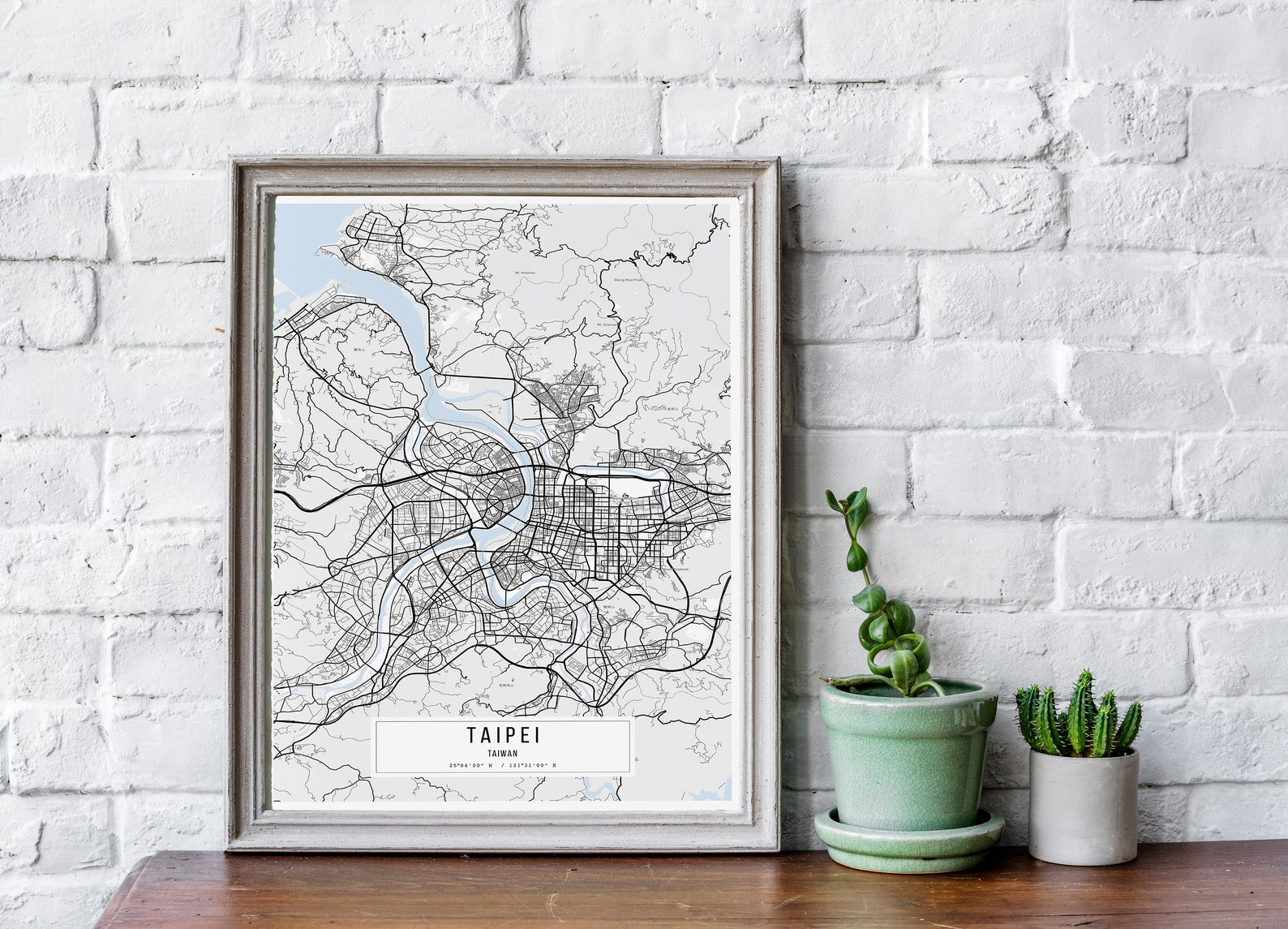 Taipei Map Poster Taipei City Map Poster Taipei City Sign - Etsy