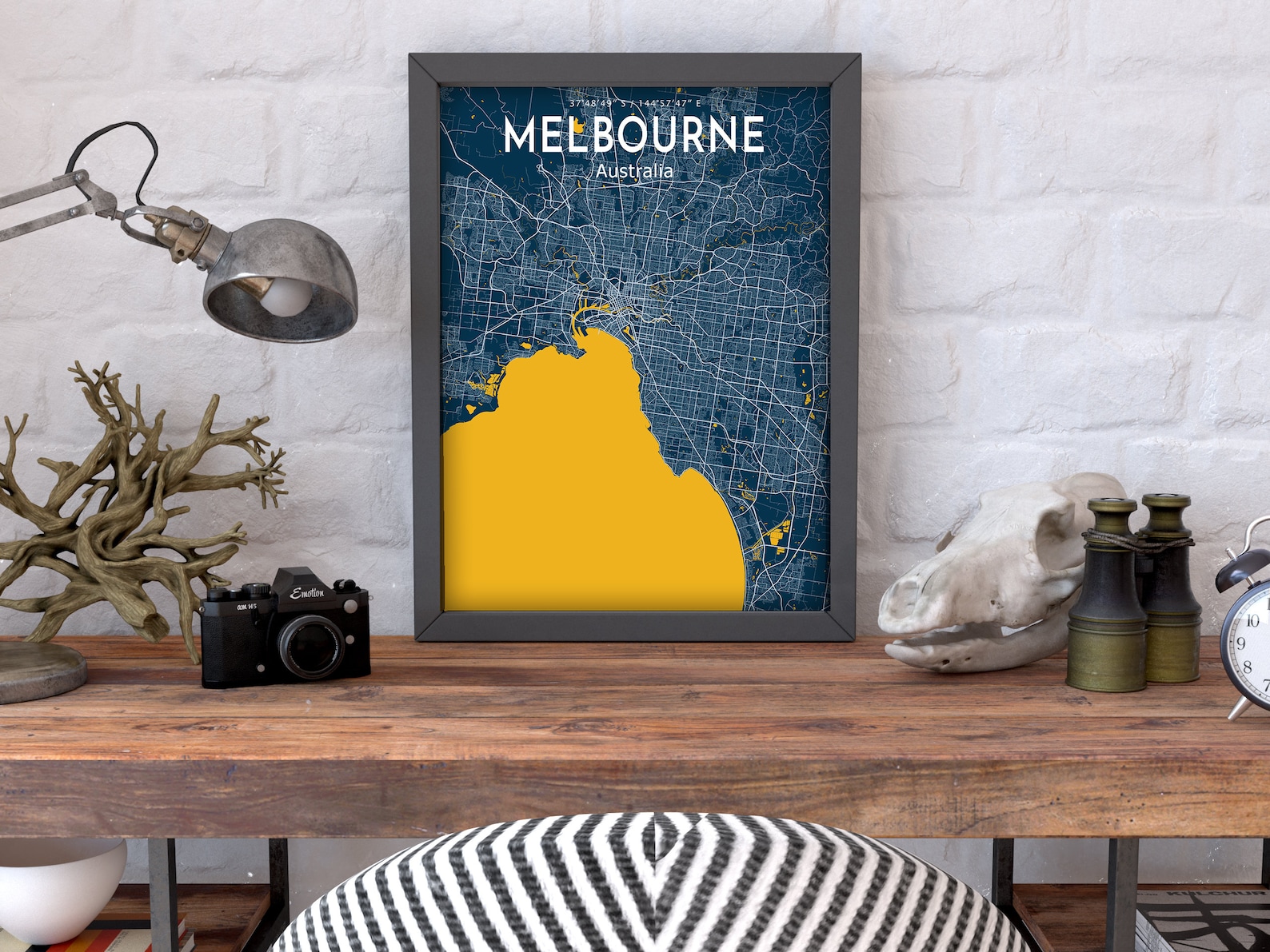 Melbourne Blue Map Poster, Melbourne City Blue Map Poster, Melbourne ...