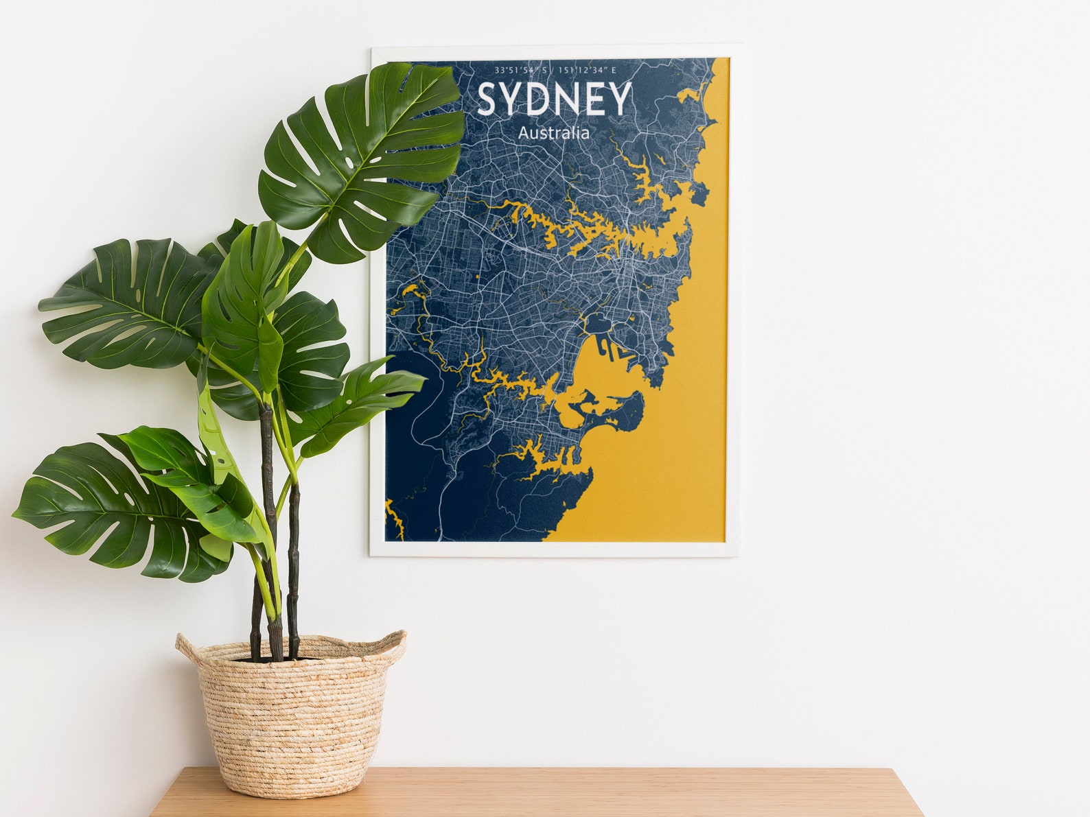 Sydney Blue Map Poster Sydney City Blue Map Poster Sydney | Etsy