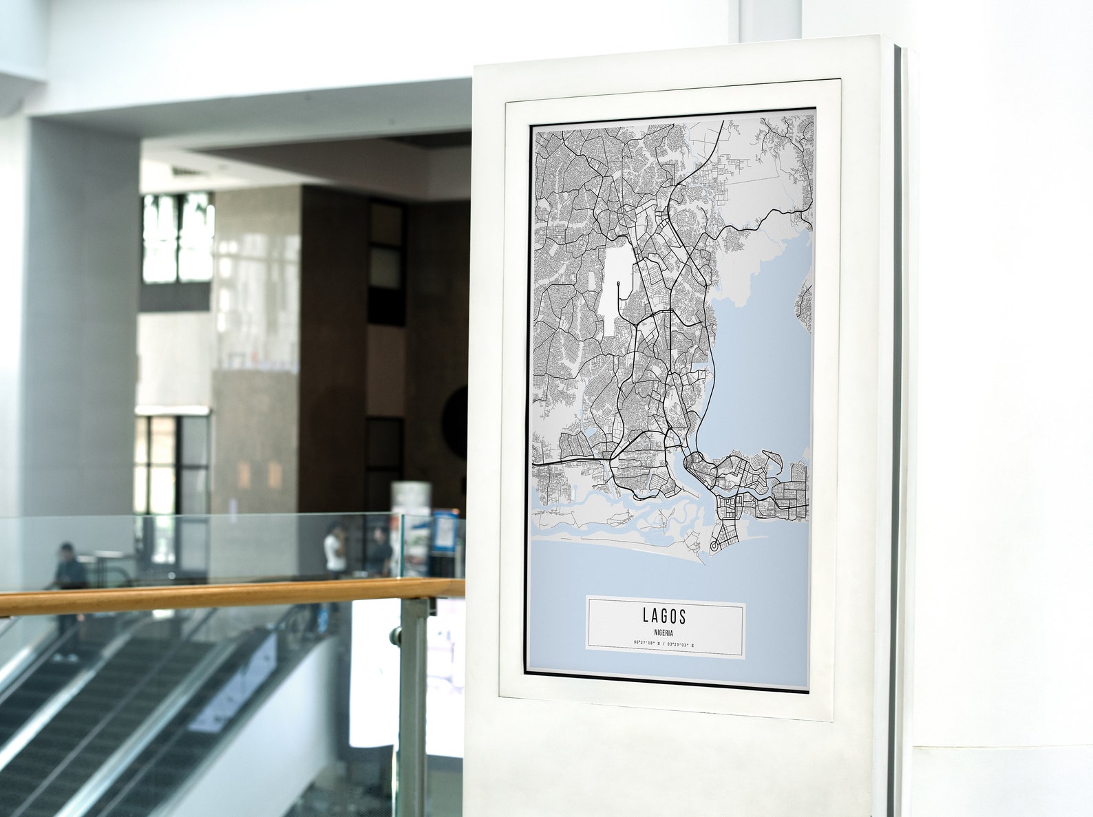 Lagos Map Poster Lagos City Map Poster Lagos City Sign | Etsy