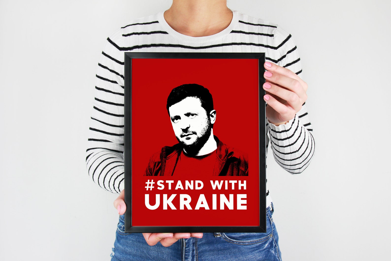 Stand With Ukraine Poster Volodymyr Zelenskyy Poster - Etsy