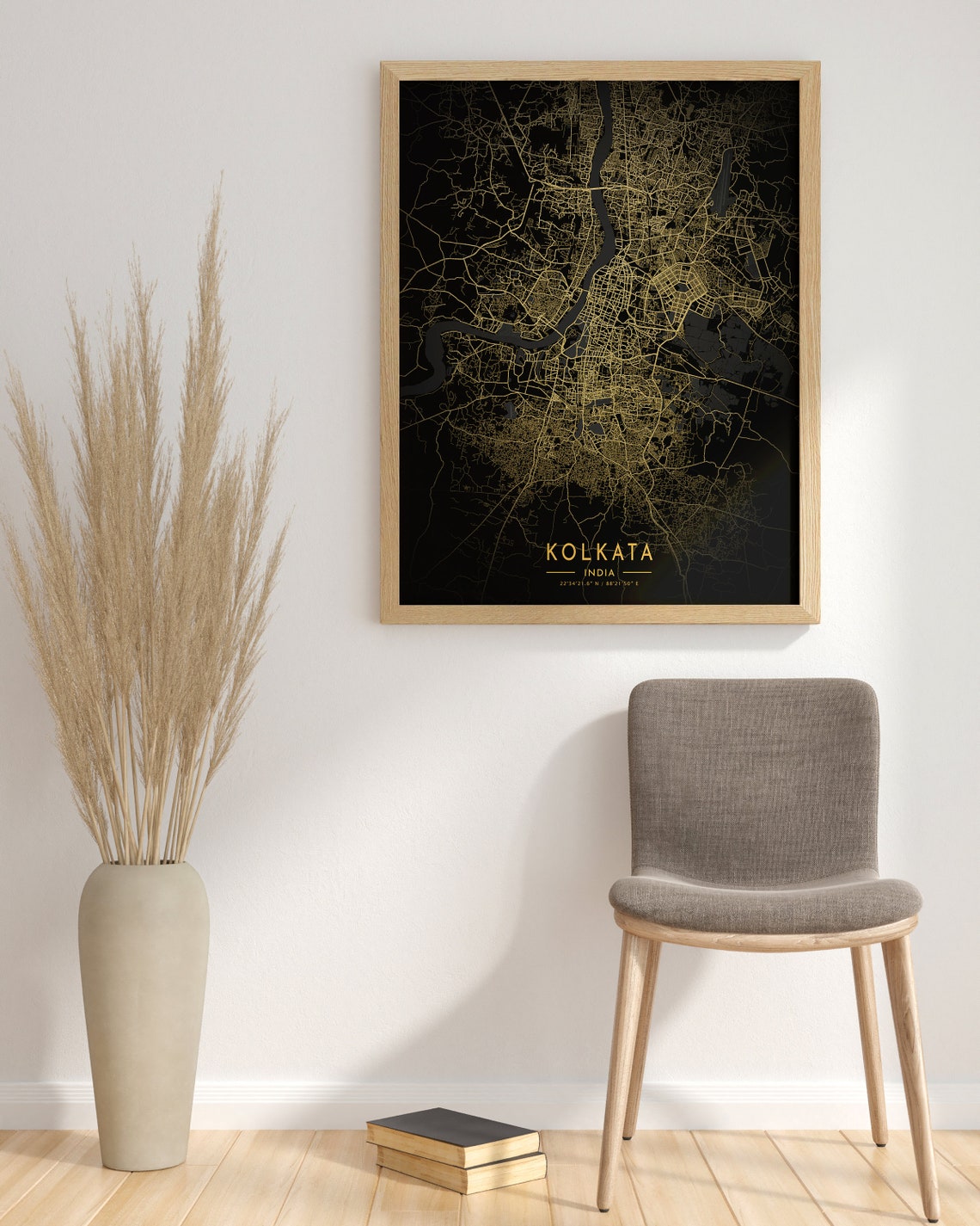 Kolkata Map Poster Kolkata City Gold Map Poster Kolkata - Etsy