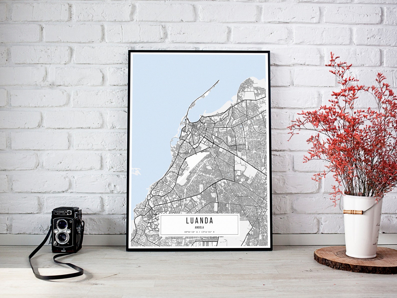 Luanda Map Poster Luanda City Map Poster Luanda Map Sign - Etsy Canada